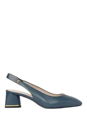 COCCINELLE Coccinelle C-Everyday Leather Slingbacks Blue