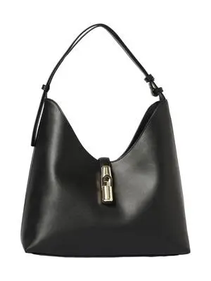 Furla Furla Goccia Perforated Leather Shoulder Bag Black