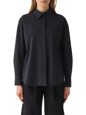 Max Mara Crepe Shirt - Blue