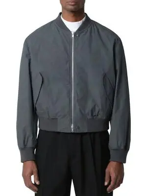JIL SANDER Cotton Bomber Jacket - Grey