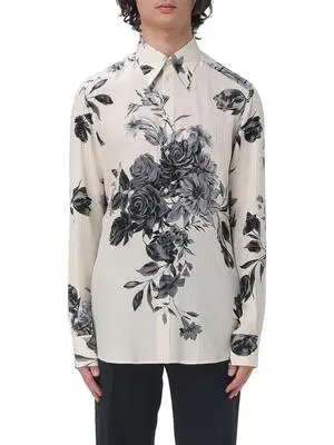Dolce & Gabbana Floral Print Silk Shirt - White