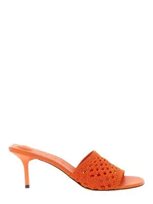 Jacquemus The Cubisto Woven Polyester Mules - Orange