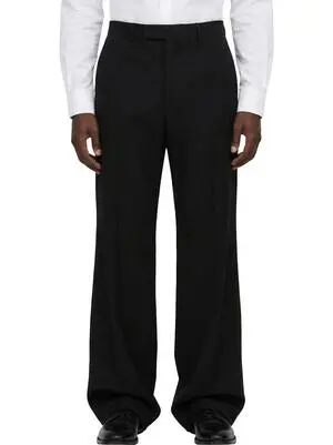 Valentino Garavani Wide Leg Tailored Trousers - Black