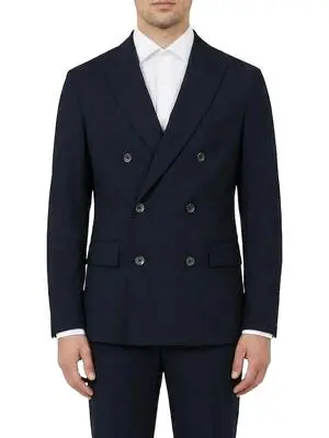 PAOLO PECORA Paolo Pecora Double Breasted Jacket Blue