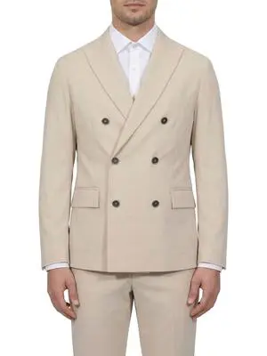 PAOLO PECORA Paolo Pecora Double Breasted Jacket Grey