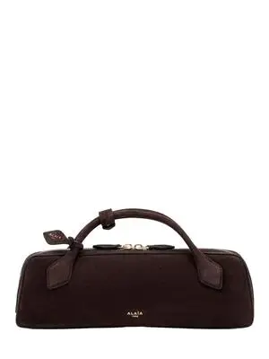 Alaïa Le Teckel Suede Bag - Brown