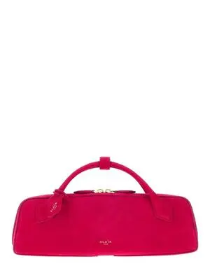 Alaïa Le Teckel Suede Bag - Ruby