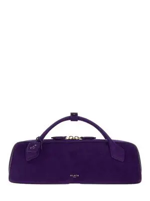 Alaïa Alaïa Le Teckel Suede Bag Violet