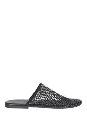 ALYSI Woven Flats - Black