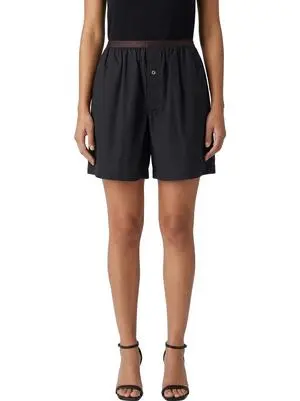 LEMAIRE Cotton Silk Shorts - Grey