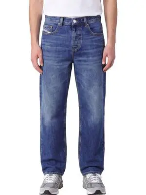 DIESEL® D-macro Wide Leg Denim Jeans - Blue