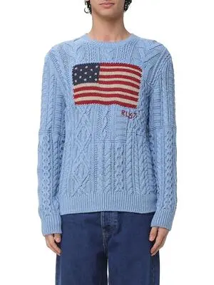 Polo Ralph Lauren Sweater With American Flag Motif - Blue