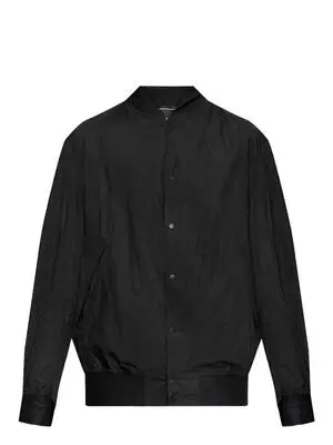 Y3 Collegiate Ribbed Bomber Jacket - Black