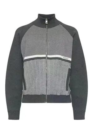 Versace Zip-up Cardigan - Grey