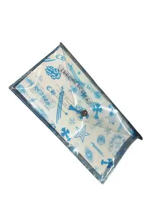 Chrome Hearts Logo All Over Pouch - White