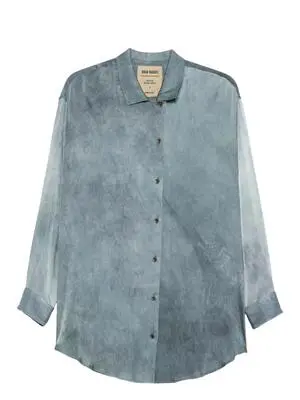 UMA WANG Buttoned Silk Shirt - Blue