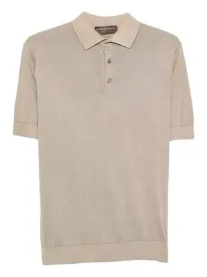 FILIPPO DE LAURENTIIS Short-sleeve Polo Shirt - Neutrals