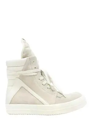 Rick Owens Geobasket High-Top Sneakers Grey