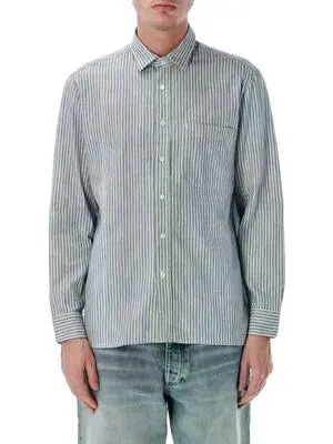 SALVATORE PICCOLO Tahiti Striped Shirt - Blue