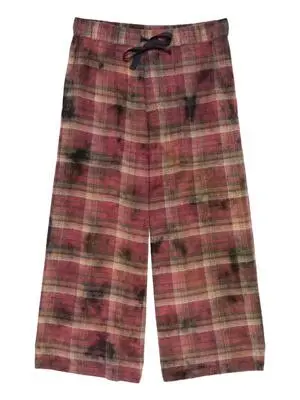R13 Plaid Trousers - Pink