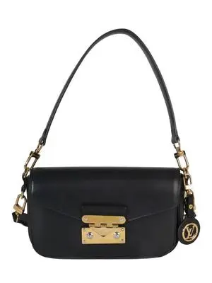 LOUIS VUITTON 2021-2025 Monogram Calfskin Swing Shoulder Bag - Black