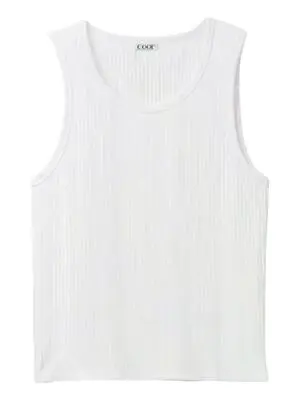 COOR Sleeveless Scoop-neck Tank Top - Neutrals