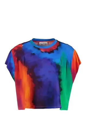 Rabanne Round-Neck T-Shirt Blue