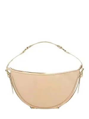 By Far Leather Shoulder Bag Neutrals