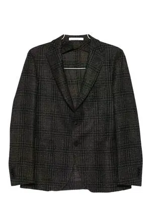 Tagliatore Montecarlo Checked Blazer - Brown