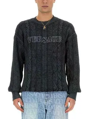 Versace Knit Sweater - Grey