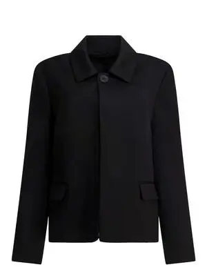 Balenciaga Buttoned Jacket - Black
