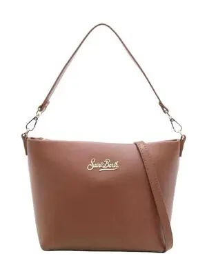 MC2 SAINT BARTH Aline Hammered Leather Tote Bag