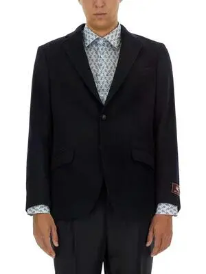 Etro Single-breasted Blazer - Blue