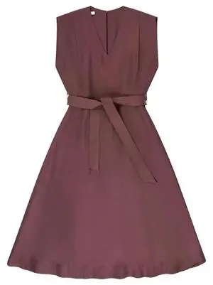 GLANSHIRT Linen Midi Dress - Pink
