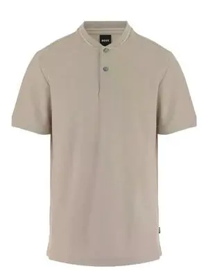 BOSS Crew-neck Polo Shirt - Neutrals