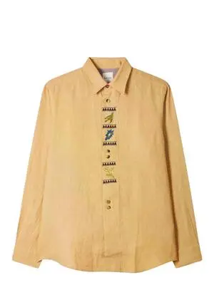 Paul Smith Embroidered Shirt - Neutrals
