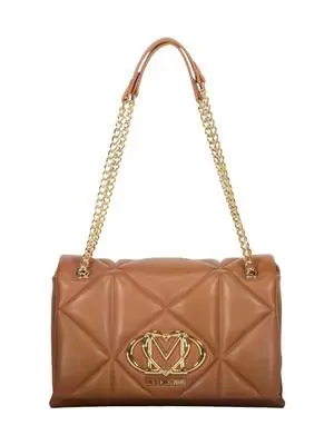 Moschino Quilted Buckle Shoulder Bag - Neutrals