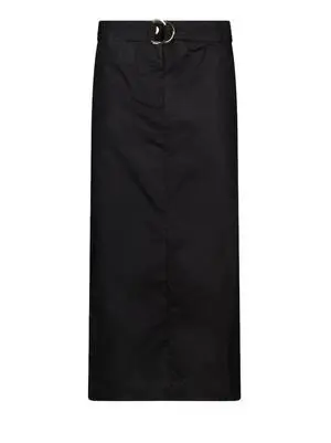 Liu Jo Belted A-line Midi Skirt - Black