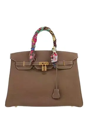HERMÈS 2020 Hermès Birkin 35 Leather Handbag With Gilt Hardware