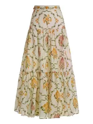 Agua Bendita Anis Cordillera Maxi Skirt - Neutrals