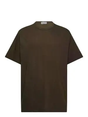 Yohji Yamamoto Round-neck Short-sleeve T-shirt - Green