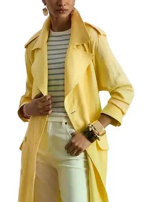 Ralph Lauren Belted Double-breasted Jacket - Yellow