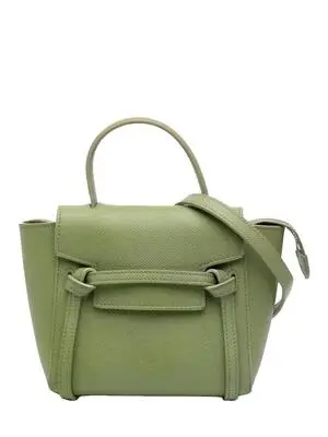 Celine Pico Grained Calfskin Belt Bag - Green