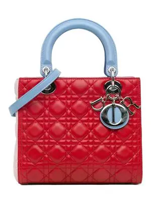 Dior Christian Dior 2014 Medium Lady Dior Satchel Multicolour