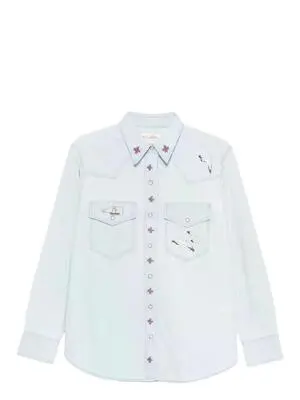 Filson Embroidered Denim Shirt - Blue