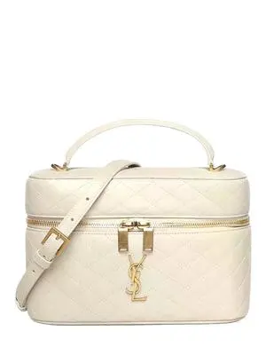 SAINT LAURENT Gaby Large Quilted Leather Vanity Bag