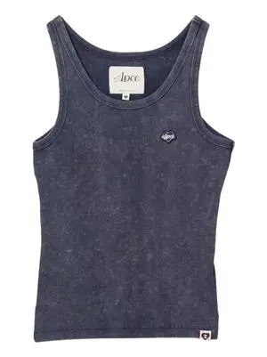 AAPE BY *A BATHING APE Logo-patched Round Neck Tank Top - Blue