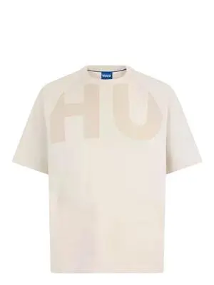 BOSS Graphic Panelled T-shirt - Neutrals