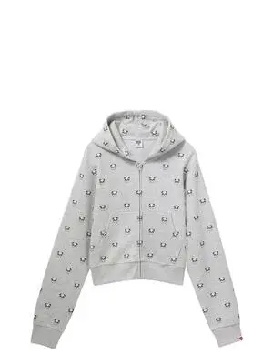 AAPE BY *A BATHING APE Panda-print Zip Up Hoodie - Grey