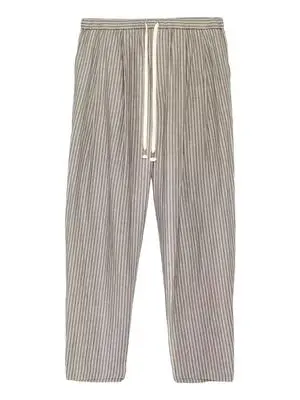 CALMLENCE Striped Trousers - Grey
